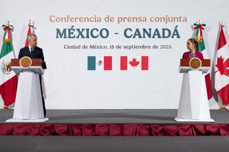 Presentan Sheinbaum y Carney Plan de Acción México-Canadá 2025-2028 ...